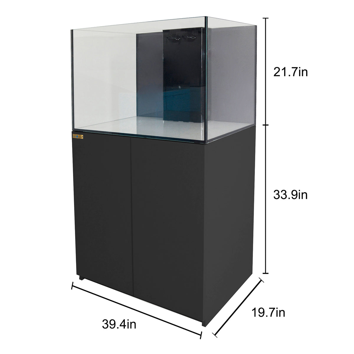 115 Gallon Coral Reef Aquarium Ultra Clear Glass Tank & Built in Sump