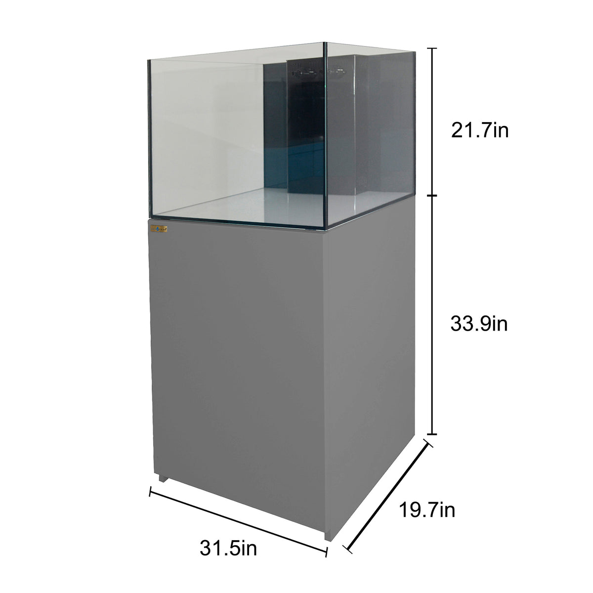 Coral Reef 90 Gallon Aquarium Ultra Clear Glass Tank & Built in Sump S