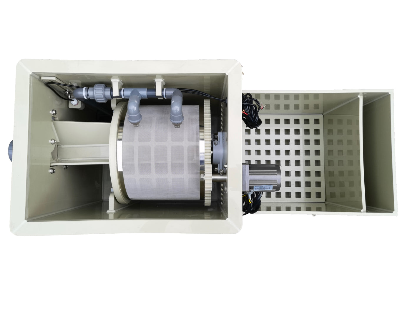 Macro Drum Pond Filter Integrated Filtration Equipment 5 Tons 1300 GPH