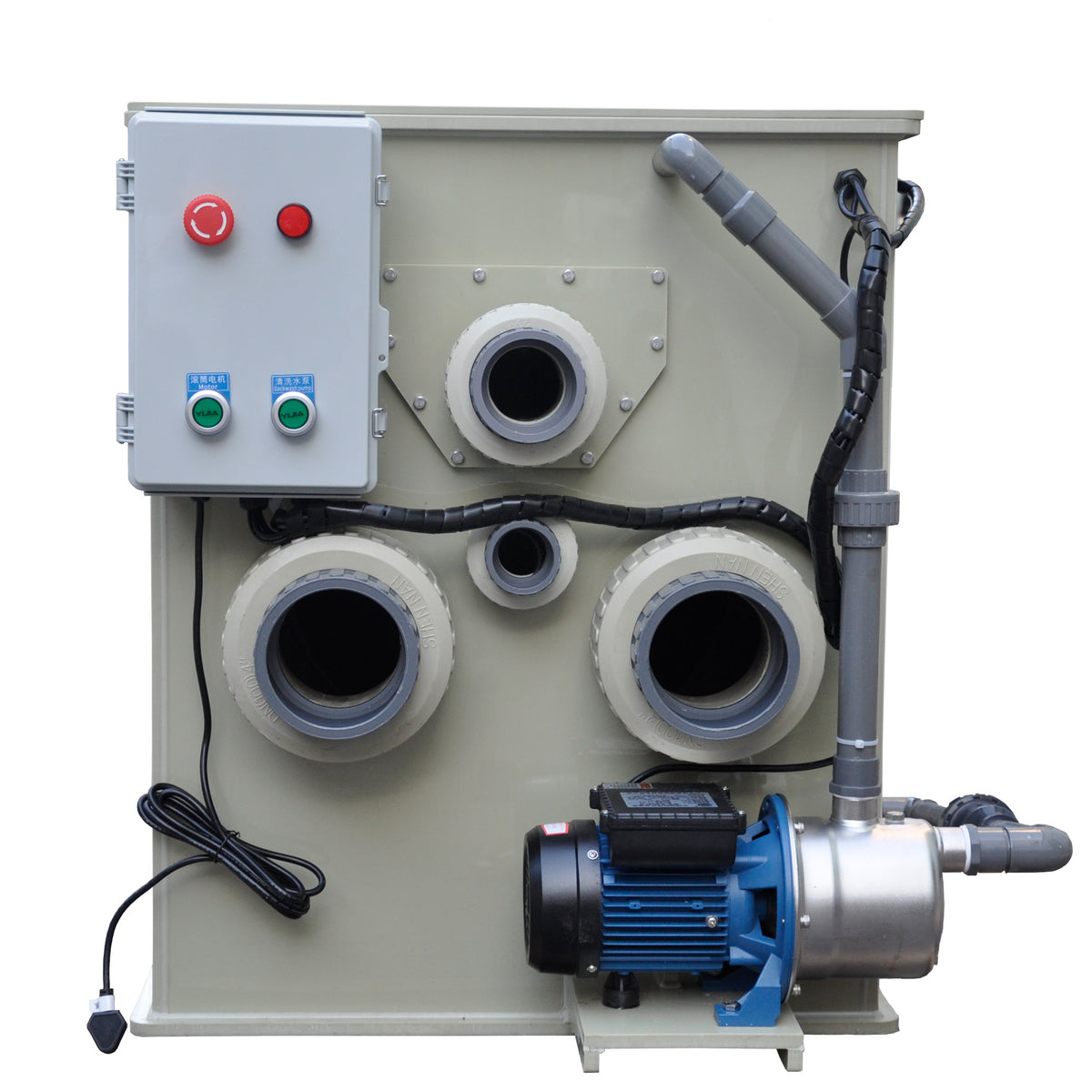 Macro Drum Pond Filter Integrated Filtration Equipment 50 Tons 13400 G